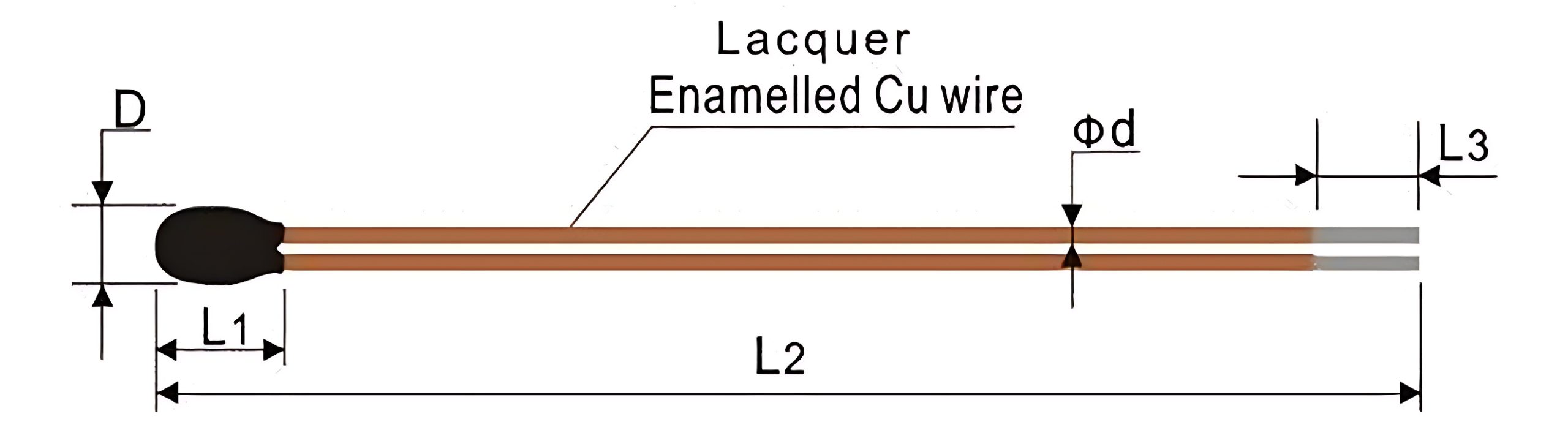 NTC Epoxy Enameled Wire Components Reliable | DTTTEK